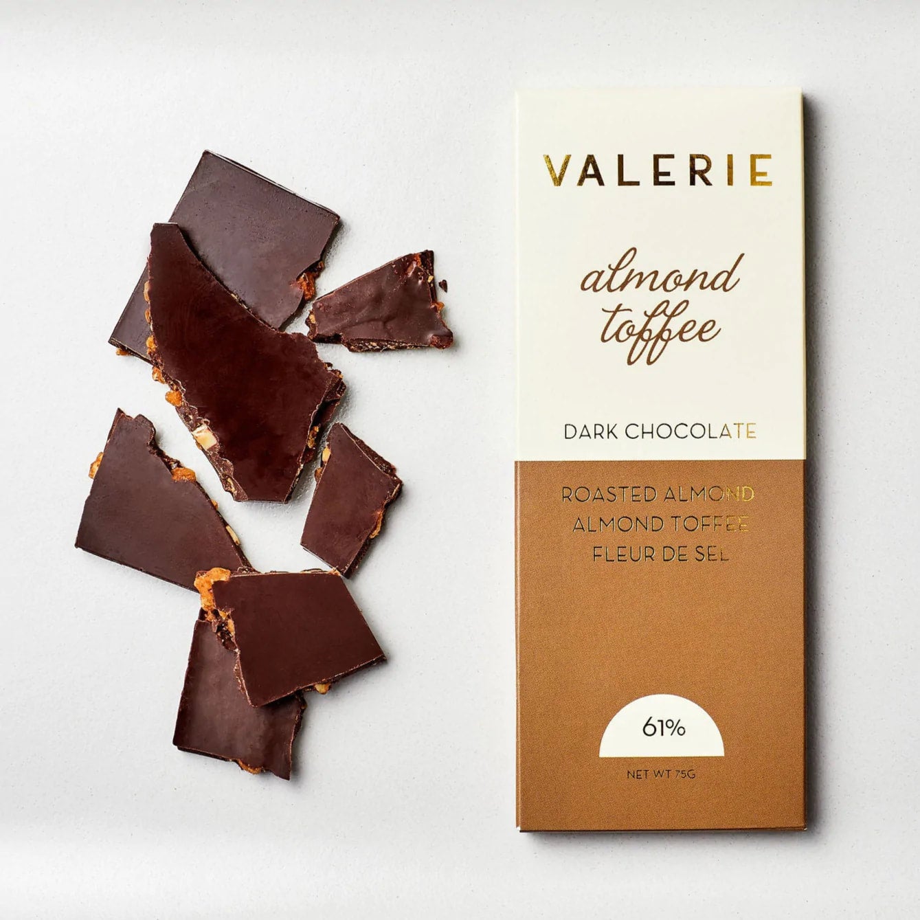 Almond Toffee Bar | Valerie Confections Boutique